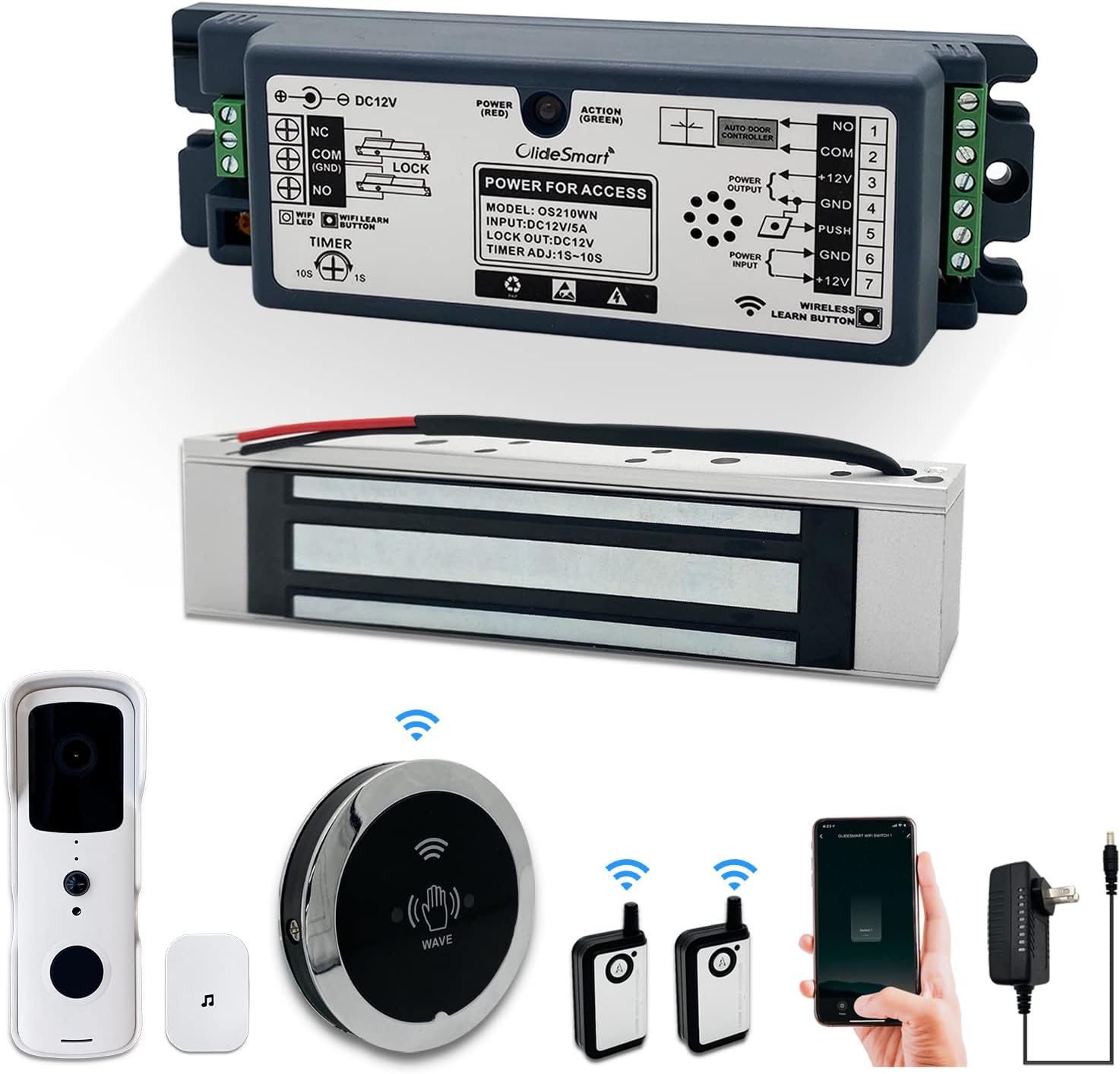 Amazon.com: Smart Visualized Doorbell Access Control 400lb Holding ...