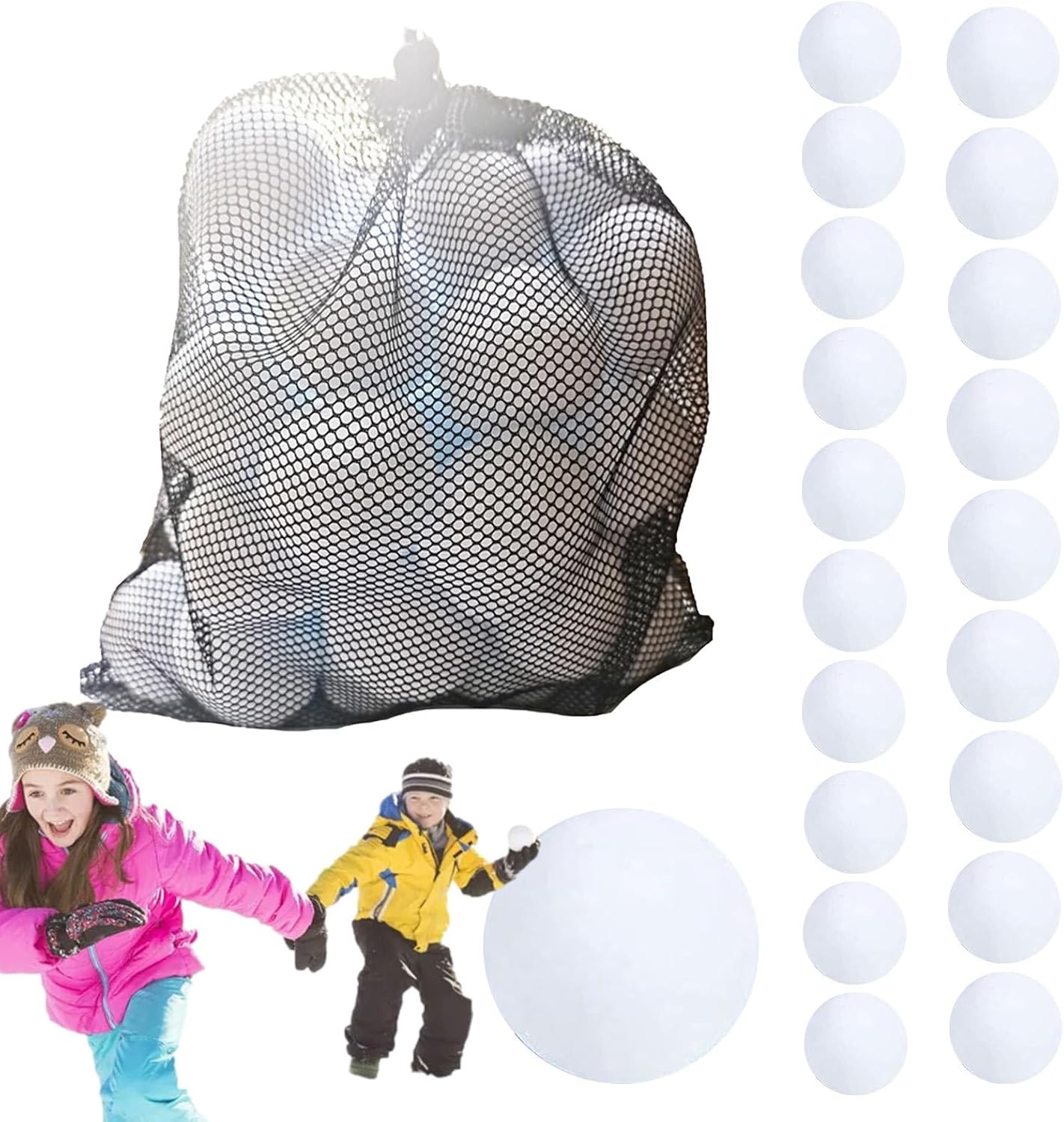 Fake Snow Balls - 20Pcs Artificial Snow Toy Balls, Artificial Snow ...