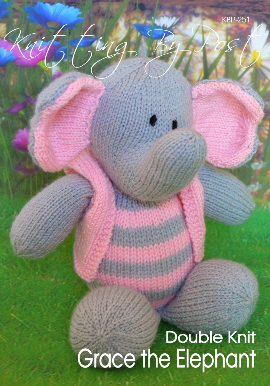 Kindle Edition Knitting Pattern Grace the Elephant Soft Toy. Quick ...