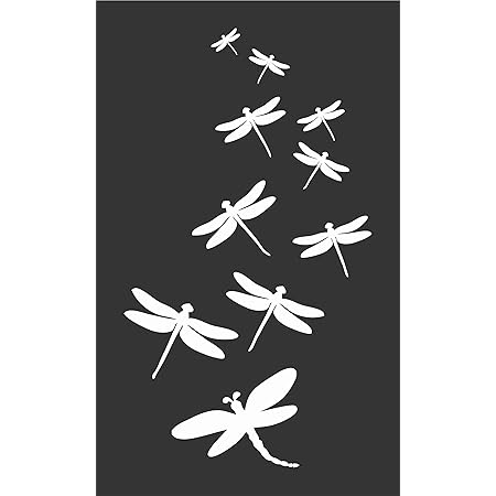 Amazon.com: Matte Black Dragonfly Family Dragonflies Flying - Die Cut ...