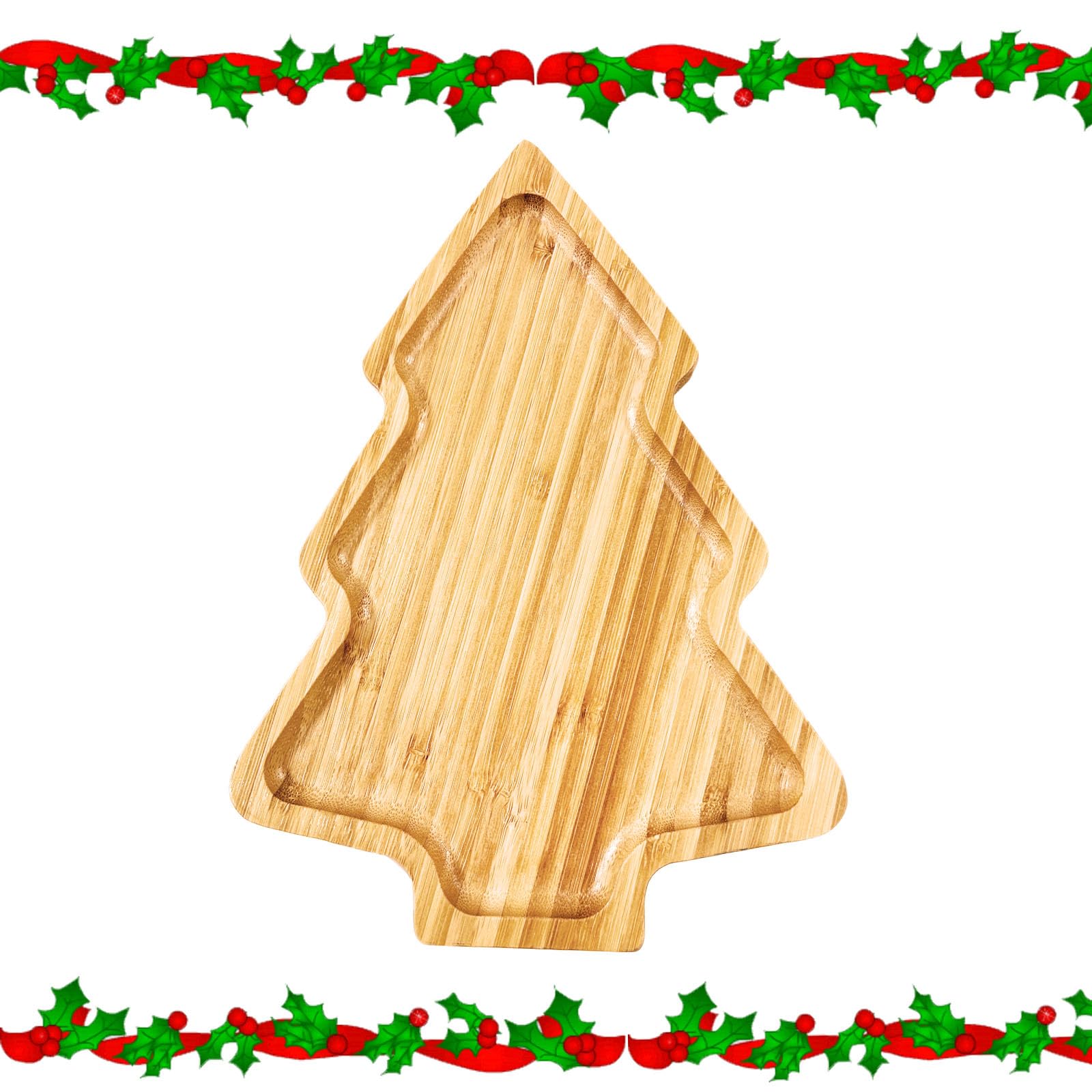 Amazon.com: Christmas Tree Charcuterie Board - Bamboo Christmas Tree ...