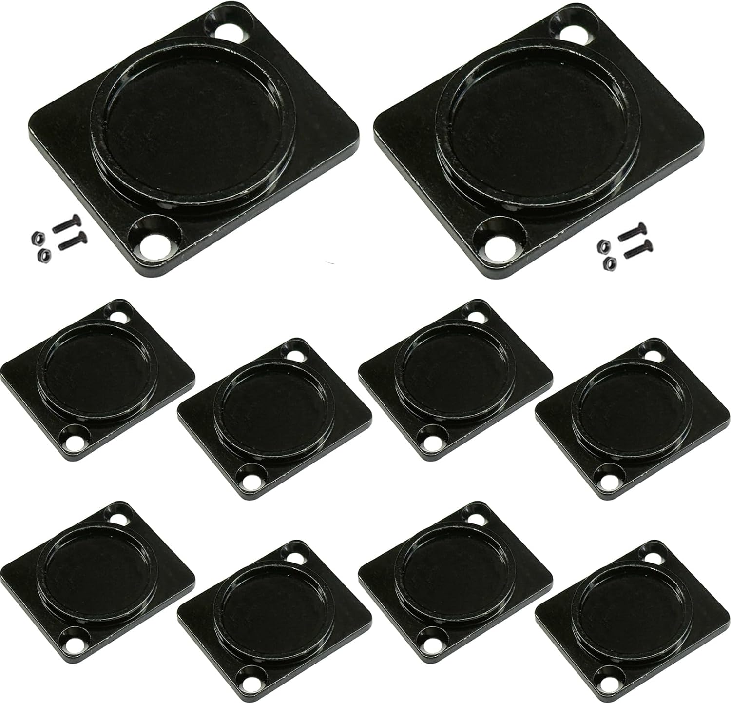 Amazon.com: PENGLIN 10PCS Panel-Mount Blank Plate, D-Series Metal Rack ...