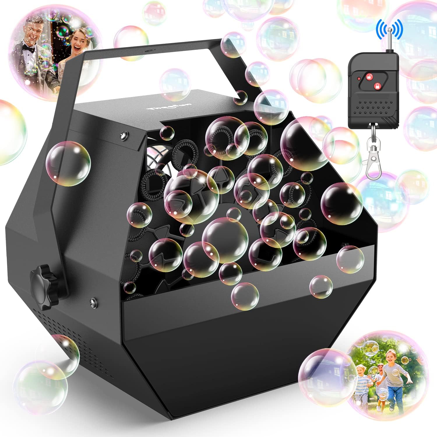 Amazon.com: Bubble Machine: Batteries or Type-C Operated Bubble Maker ...