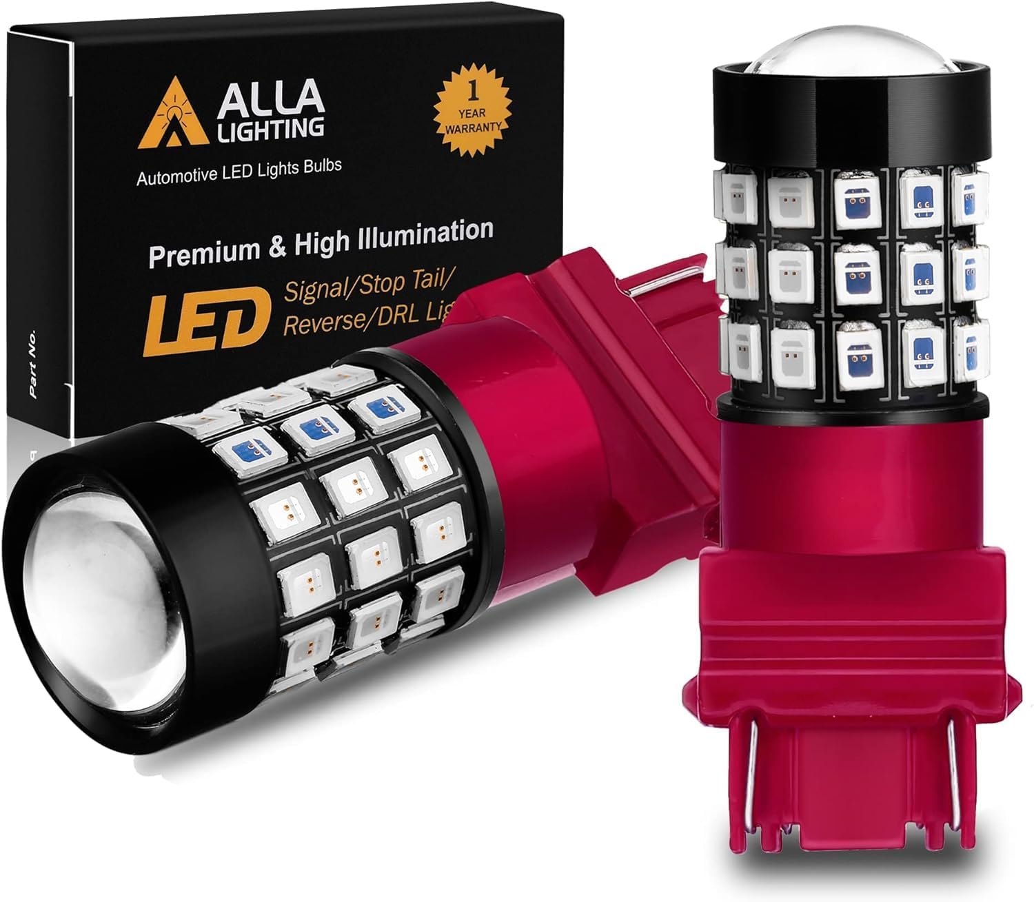 Amazon.com: Alla Lighting Upgraded Version T25 3156 3157 LED Strobe ...