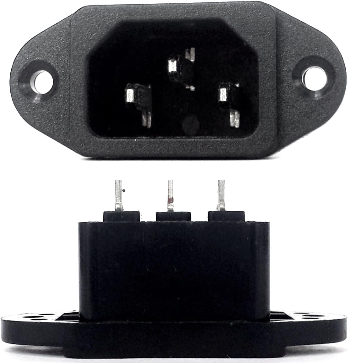 Amazon.com: Snap In AC Power Inlet With Fuse Holder - AC Black Socket ...