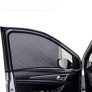 Amazon.com: Car Front Window Sun Shade - 2 Pack Breathable Mesh Side Window Shade Sunshade UV ...