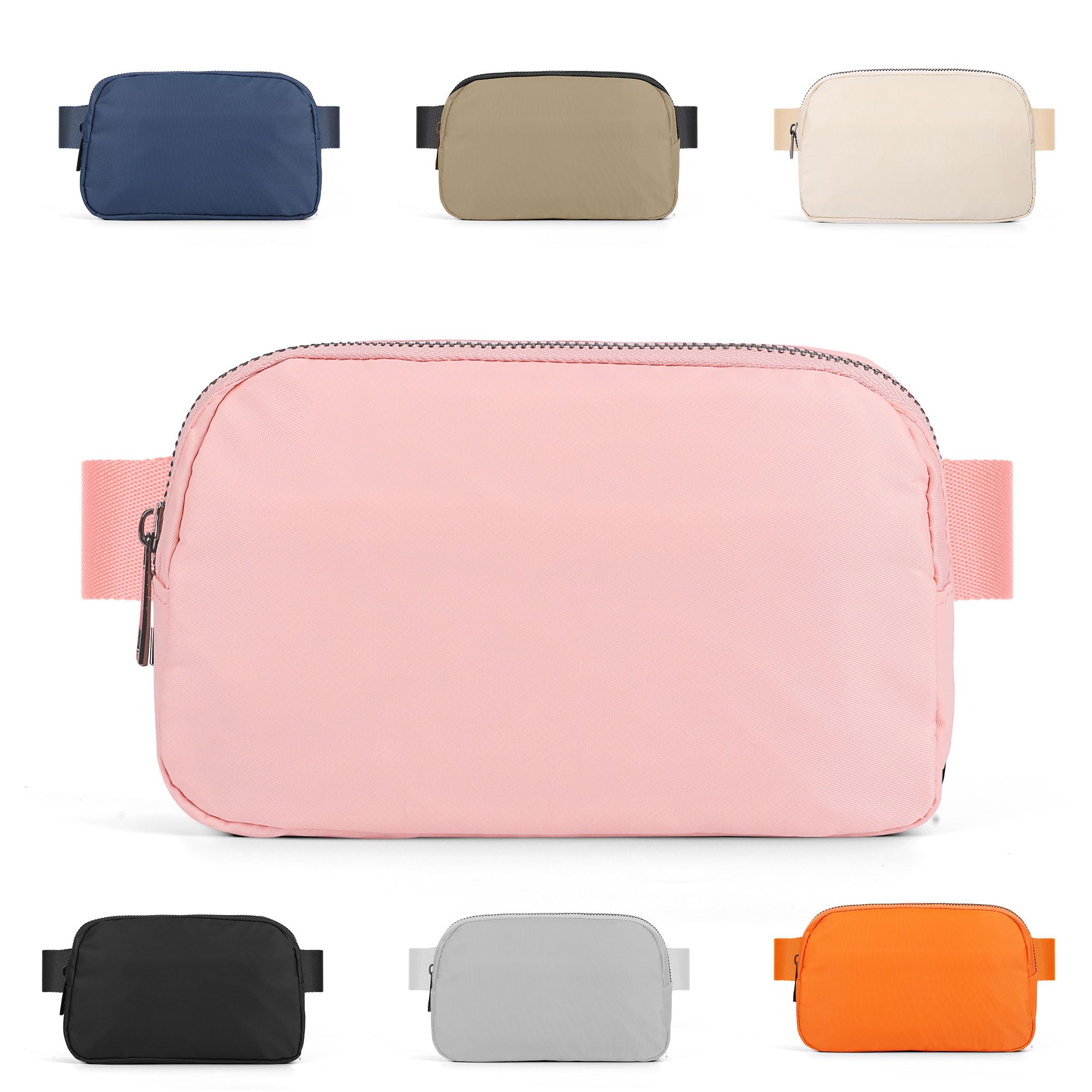 Amazon.com | ZPN Mini Fanny Pack Pink Belt Bag for Women and Men ...