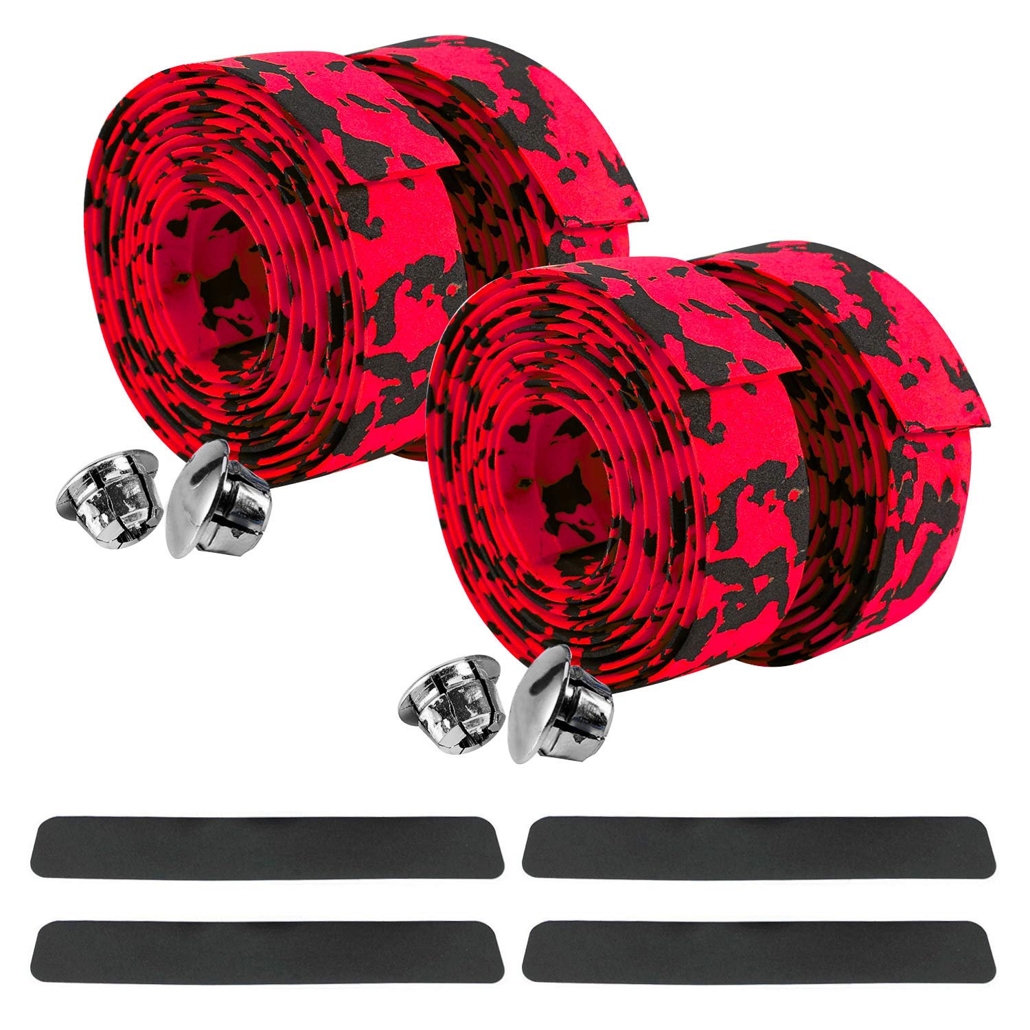 Amazon.com: Lainrrew 4 Rolls Bike Handlebar Tapes, EVA Bicycle Bar Tape ...