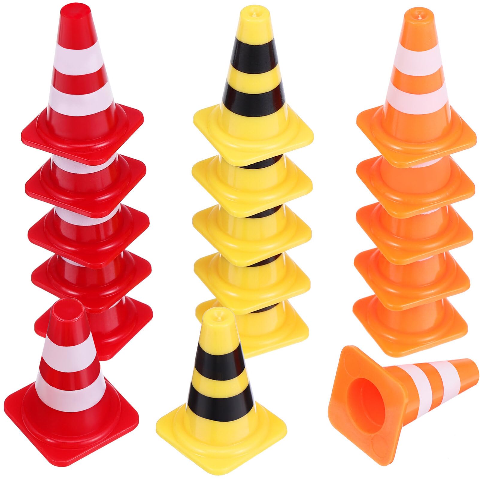 Amazon.com: NUOBESTY 30pcs Mini Plastic Traffic Cones, Tiny Simulation ...