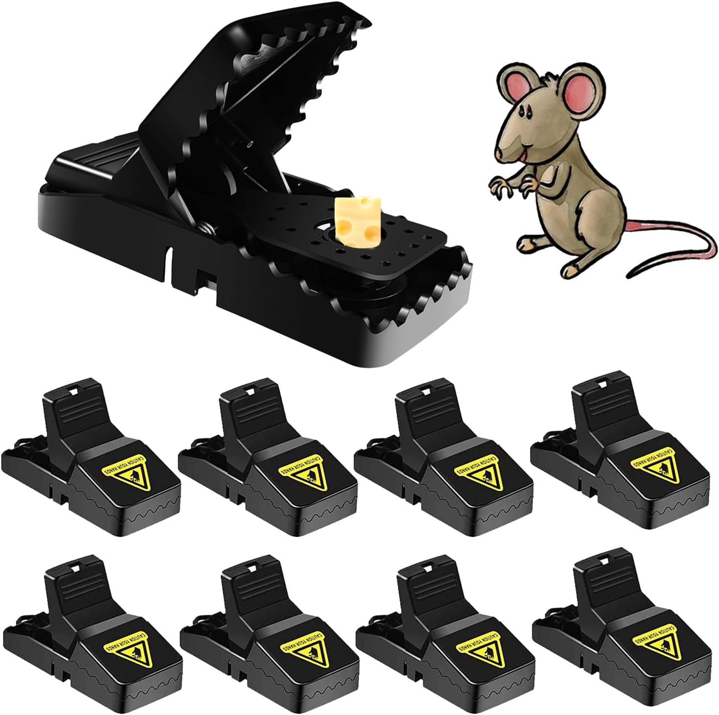 8Pack Mouse Trap, Mice Traps Indoor and Outdoor, Humane Small Mouse ...
