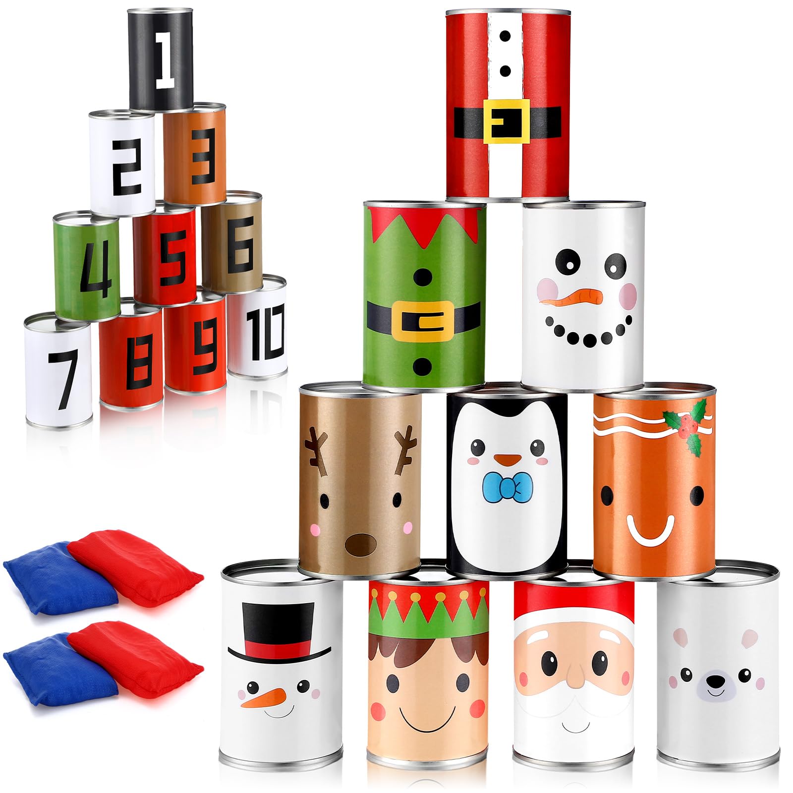 Snapklik.com : Libima Christmas Can Toss Game 10 Tin Cans In 10 ...