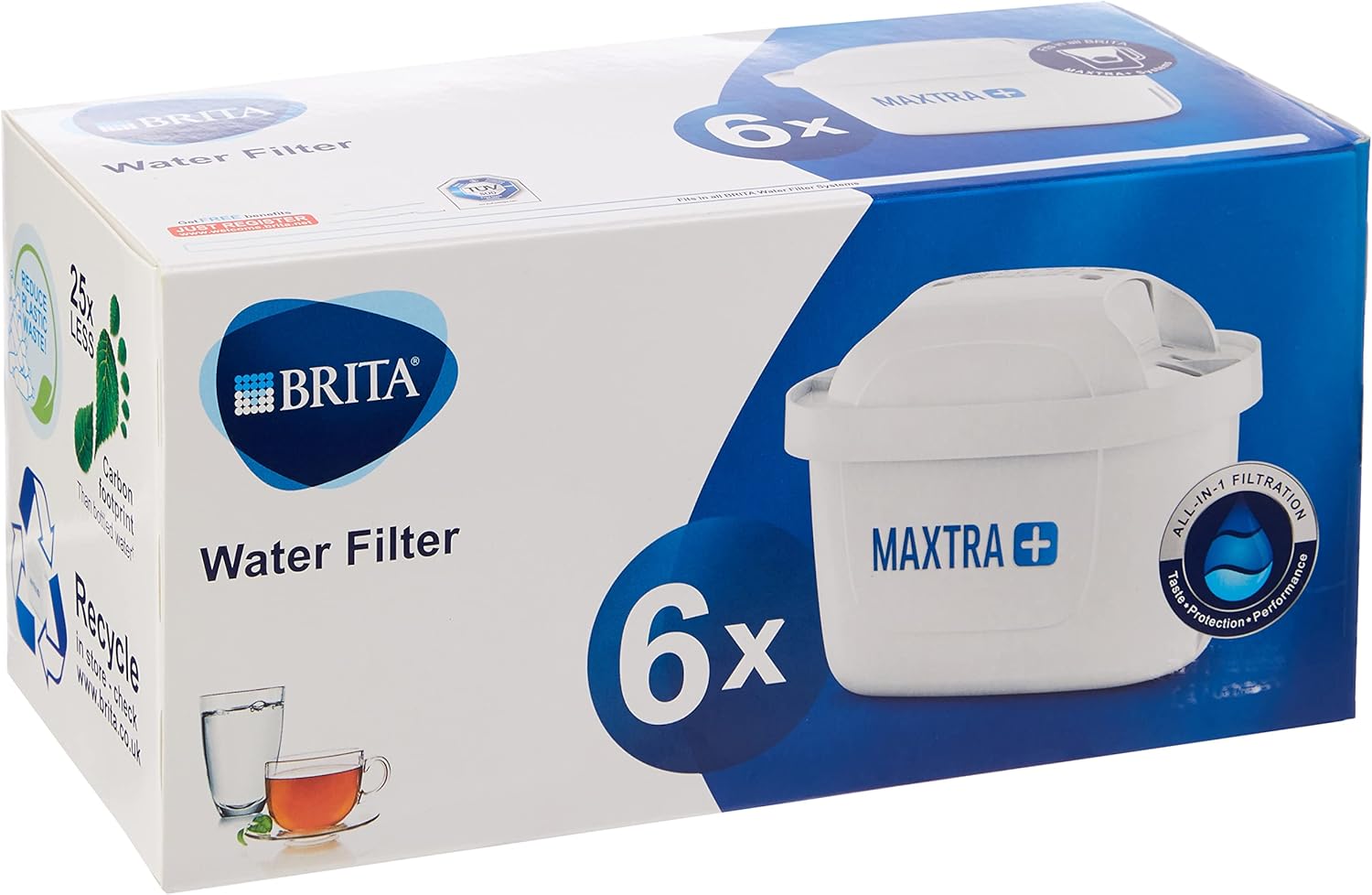 Amazon.com: BRITA MAXTRA Water Filter Cartridges - Pack of 6 (EU ...
