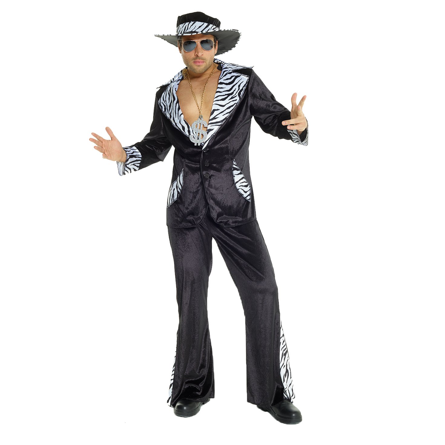 Morph Costumes Pimp Costumes for Men Black Funny Halloween Costumes for ...