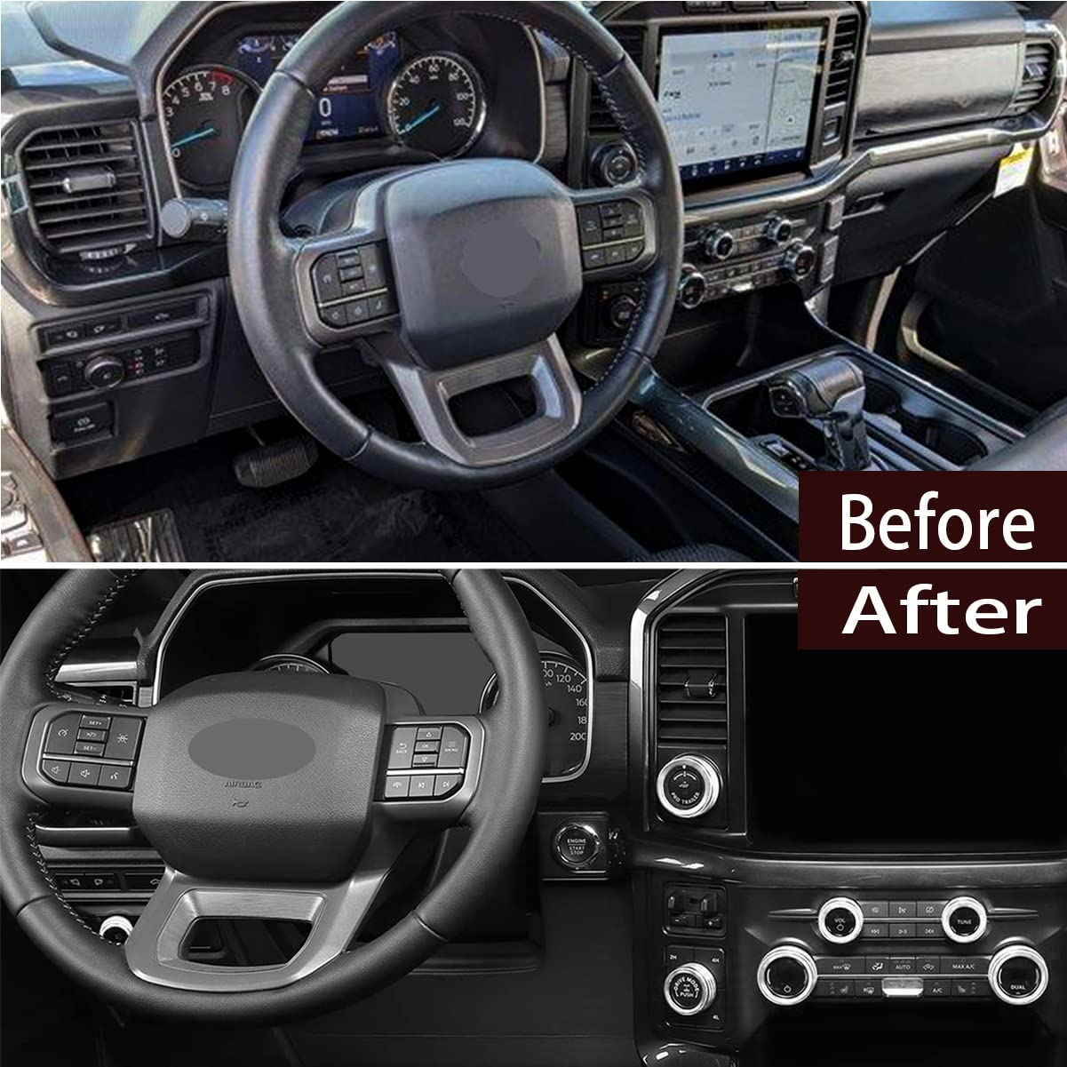 Snapklik.com : Keptrim For Ford F150 2021 2022 2023 2024 2025 Knob Air ...