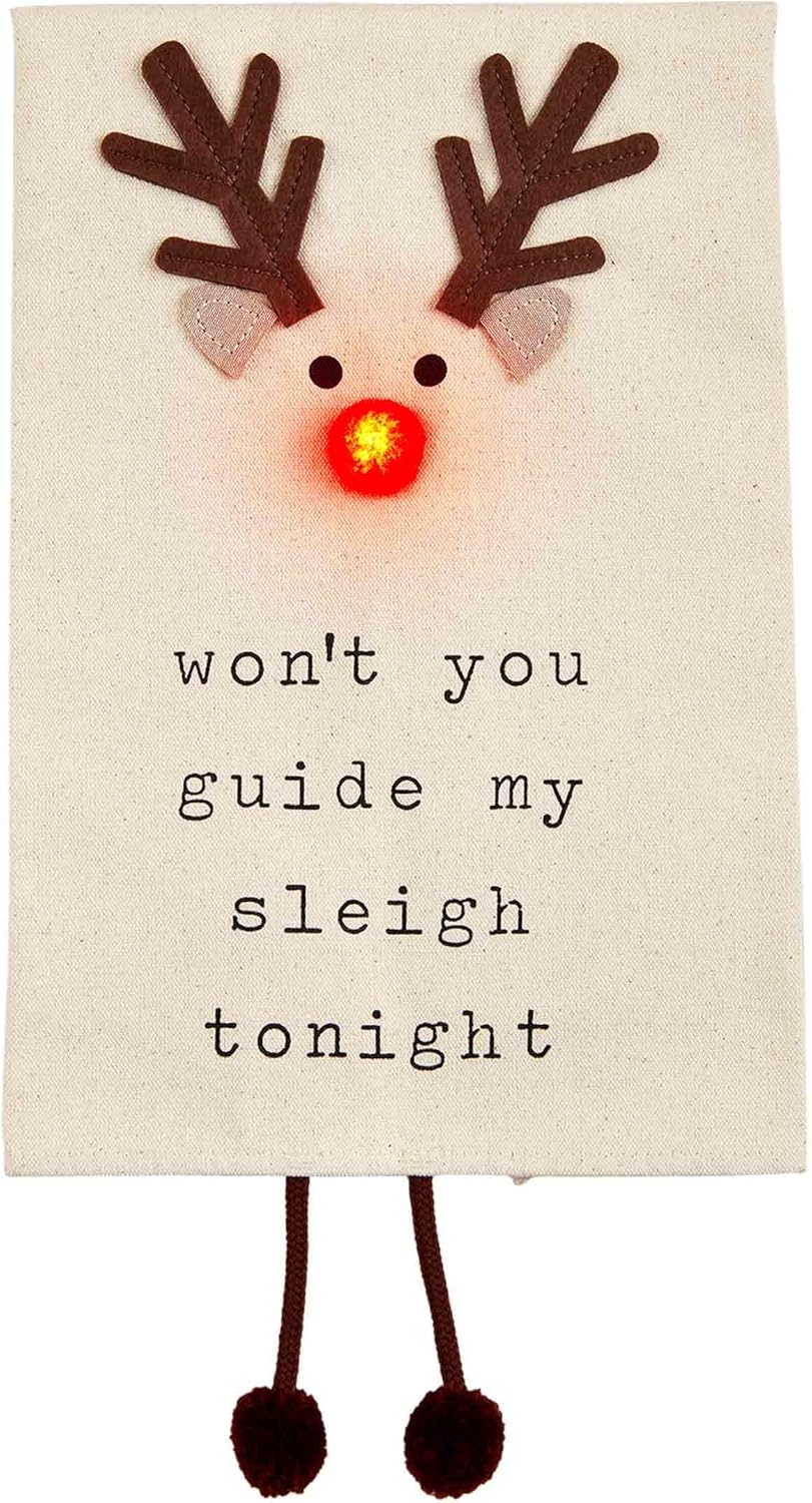 Amazon.com: Mud Pie Light Up Dangle Deer Towel, 26" x 16 1/2", Small ...