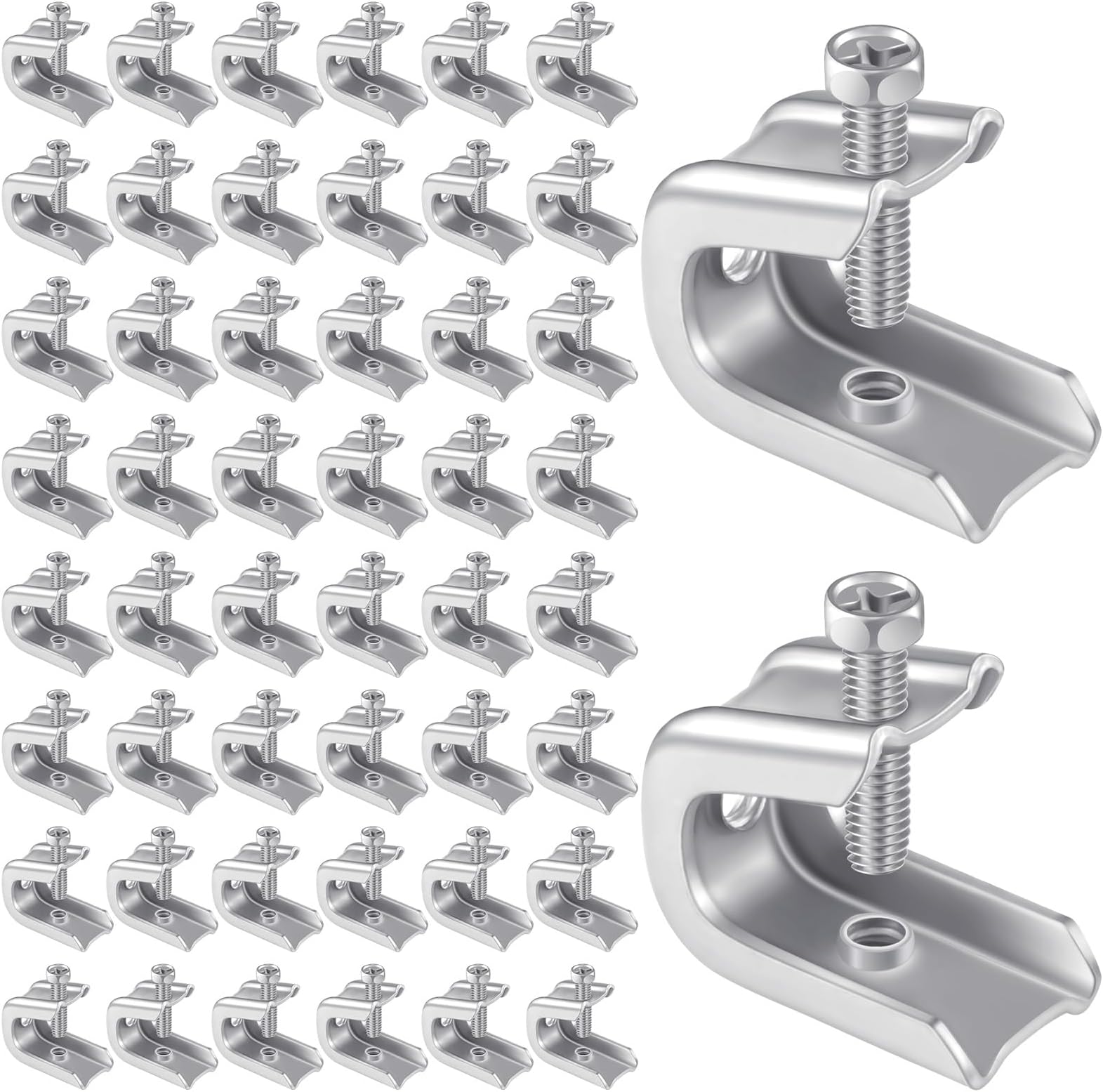 Amazon.com: Prime Cable Management 1/4" x 20 Steel Beam Clamp with Hex ...