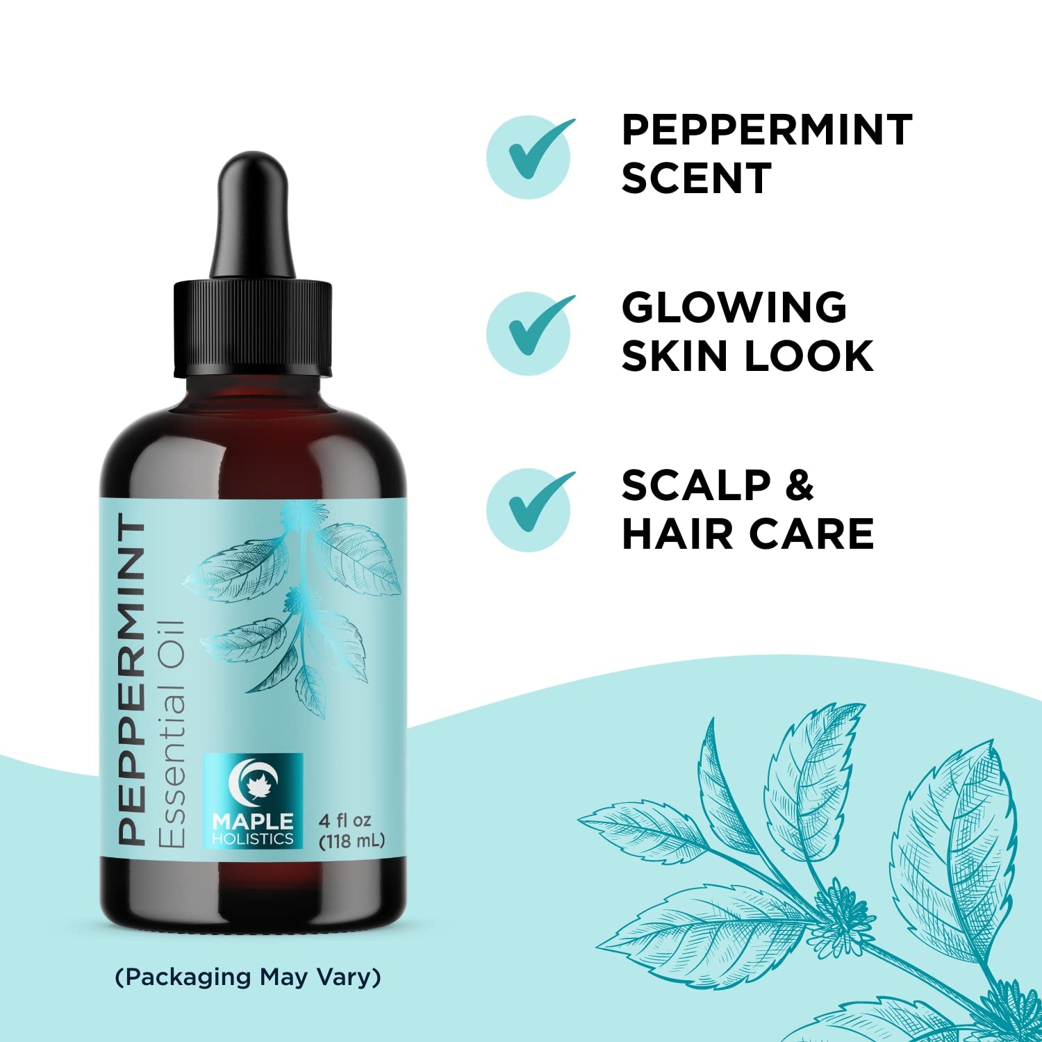 Snapklik.com : Peppermint Essential Oil For Diffuser Aromatherapy - 100 ...