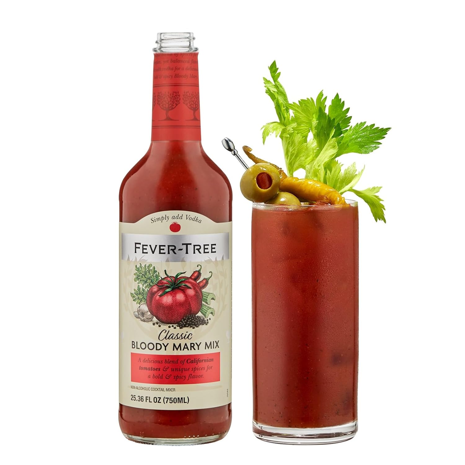 Amazon.com : Fever-Tree Bloody Mary Mix - Premium Quality Mixer ...
