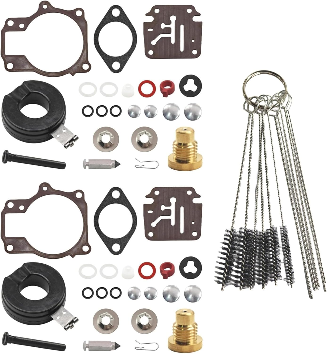 Amazon.com: JLM MARINE 2 Pack 396701 Carburetor Rebuild Kit Bundle with ...