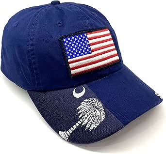 XMAGTO South Carolina Flag Embroidered Patch Hat, South Carolina Hat ...