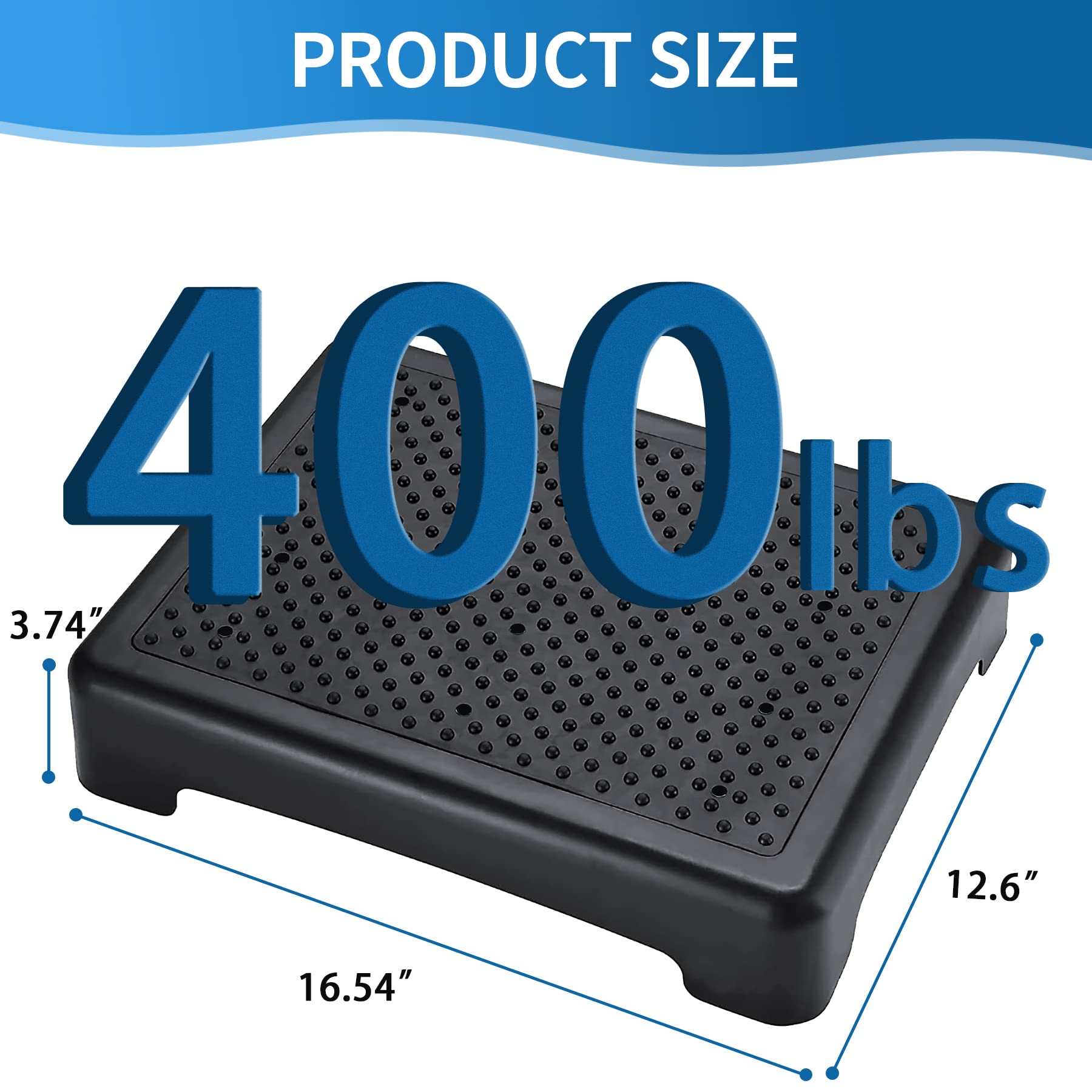 Snapklik.com : Step Stool For Adults Elderly, Sturdy Portable Half ...