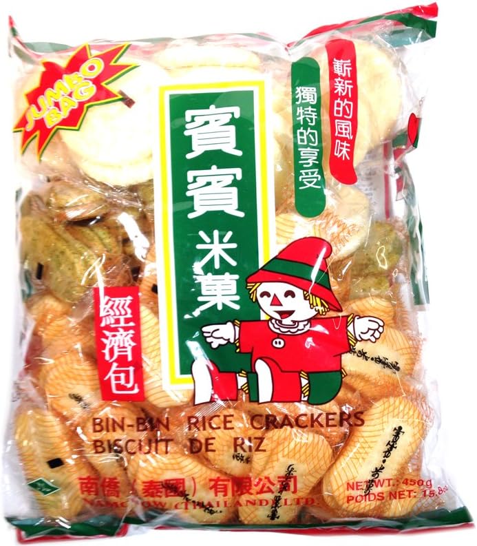 Amazon.com: 賓賓米果 Bin Bin Crispy Rice crackers (Regular 15.8 oz, 1 Pack ...