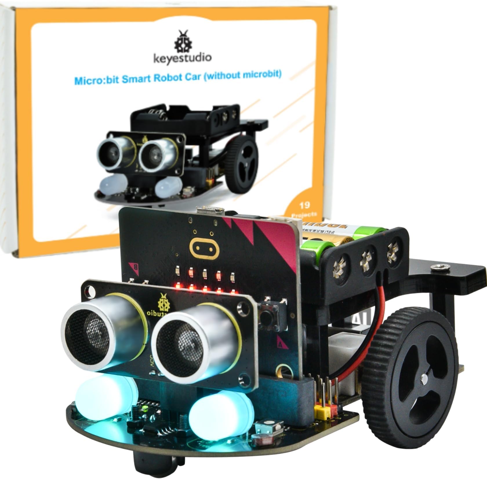 Amazon.com: KEYESTUDIO Microbit Ultimate Easy Plug Starter Kit for BBC ...