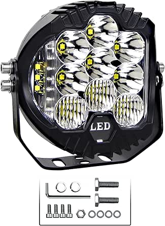 Amazon.com: 5 Inch LED Light Pods, 34W 10000LM Side Shooter Round Light ...
