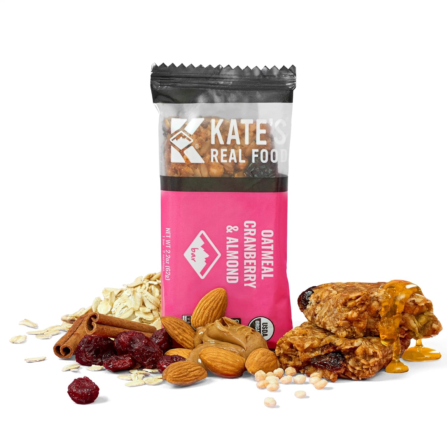 Amazon.com : Generic Ka.tes Real Food Bar Oatmeal Cranberry Almond 2.2 ...
