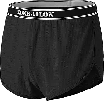 Amazon.com: ZONBAILON Men's Sexy Large Split Side Boxer Shorts Loose ...
