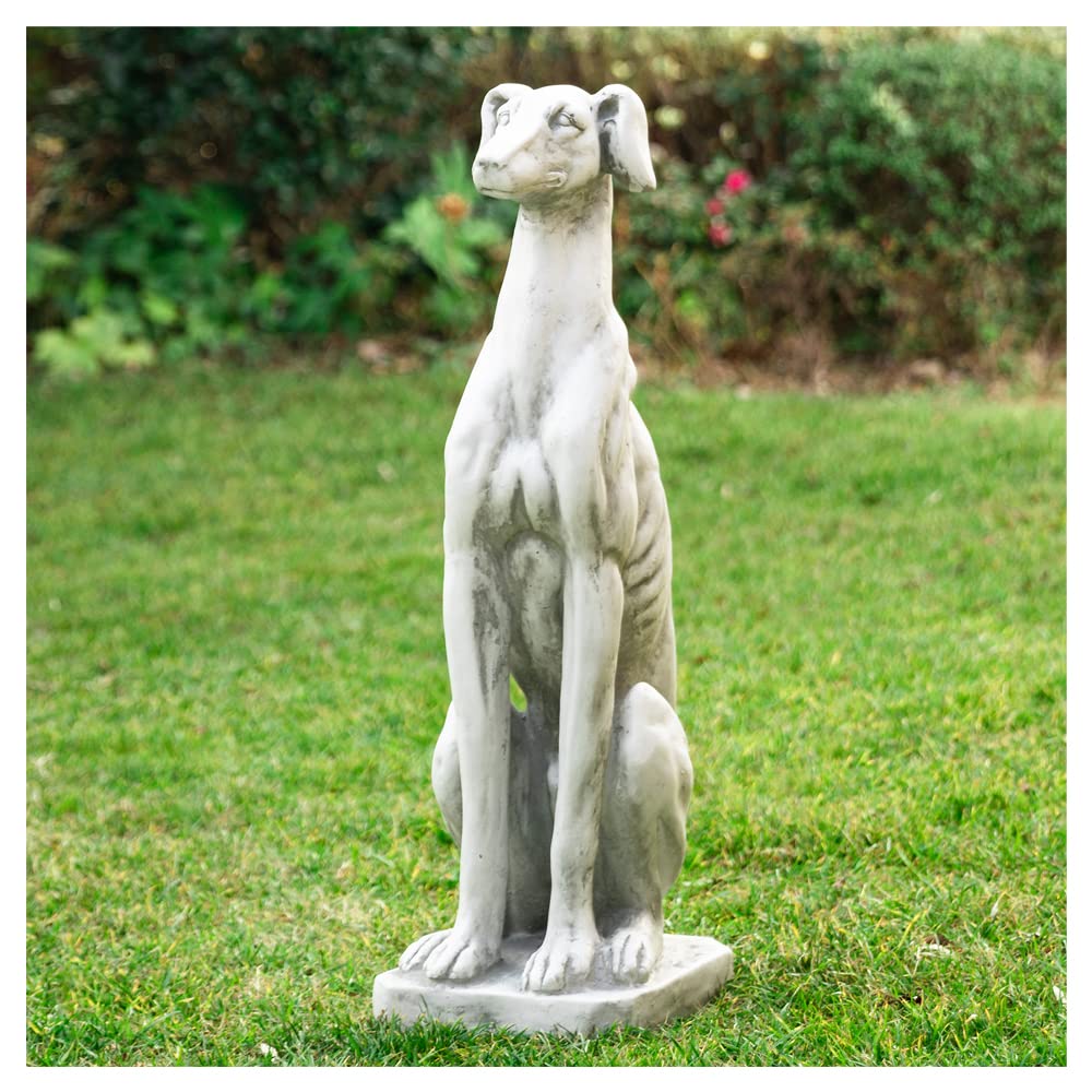 Snapklik.com : Sitting Dog Garden Statue, Outdoor Statue Garden Lawn ...