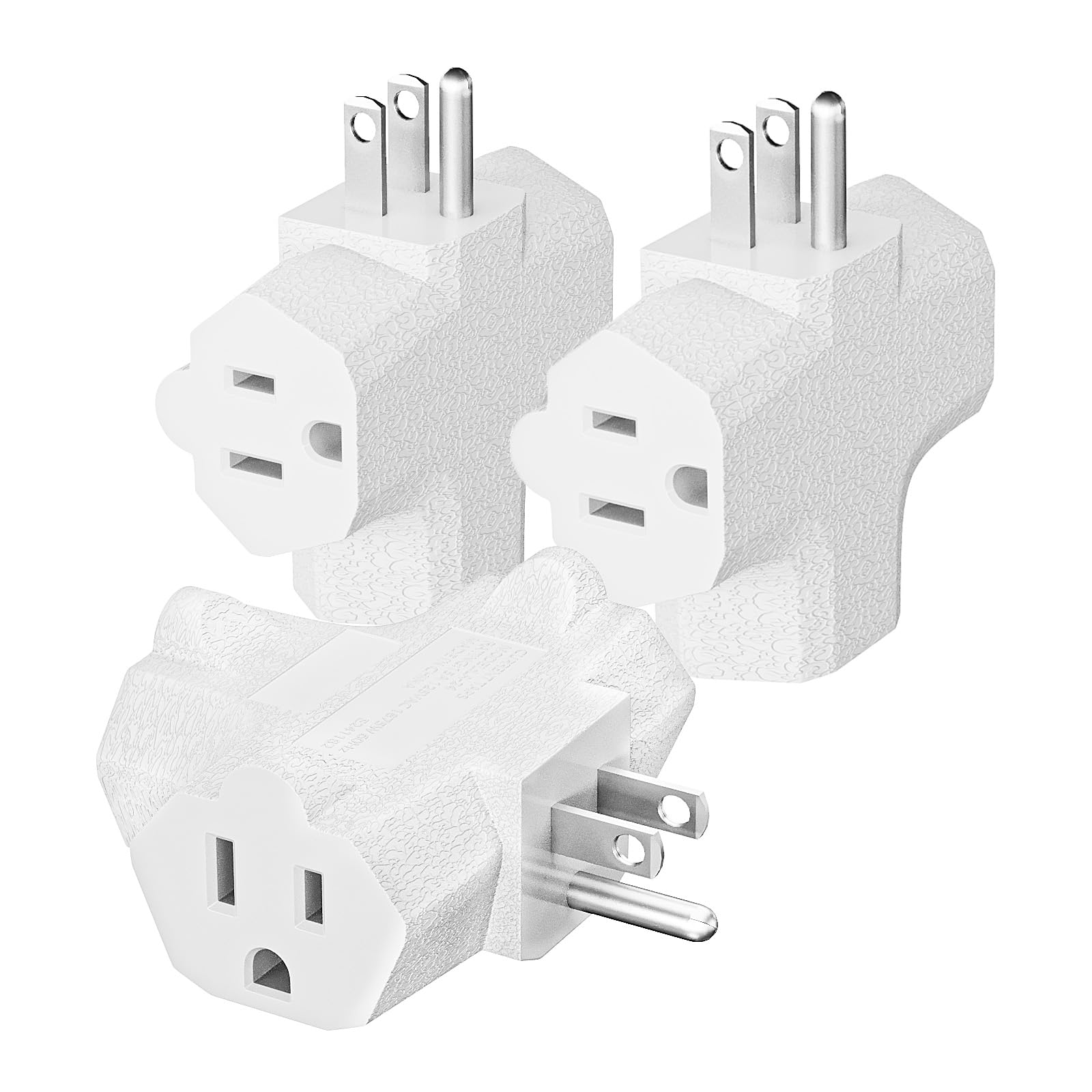 Snapklik.com : K KASONIC - 3-Outlet Grounding Adapter, UL Listed Plug ...