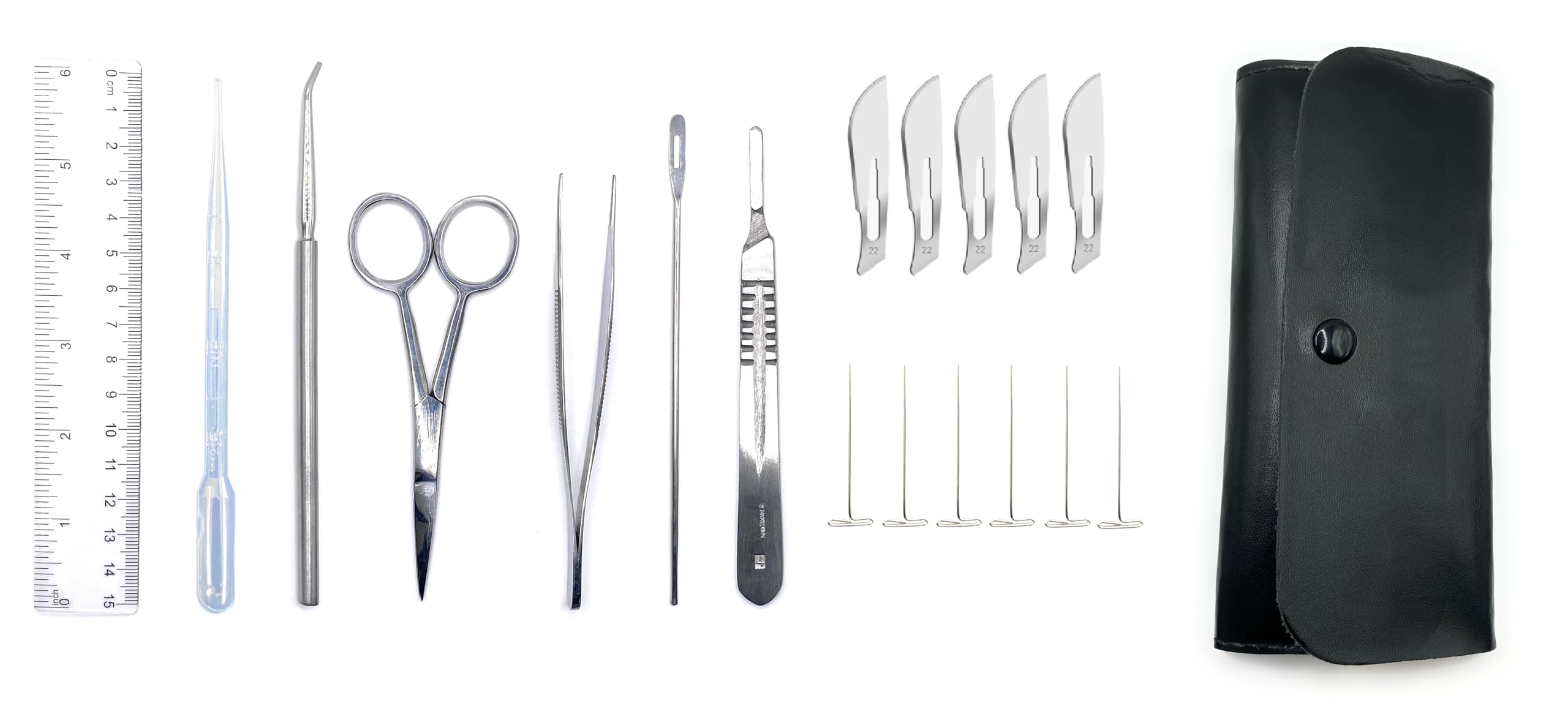 Amazon.com: 19 Piece Dissecting Kit Including Scissors, Forceps ...