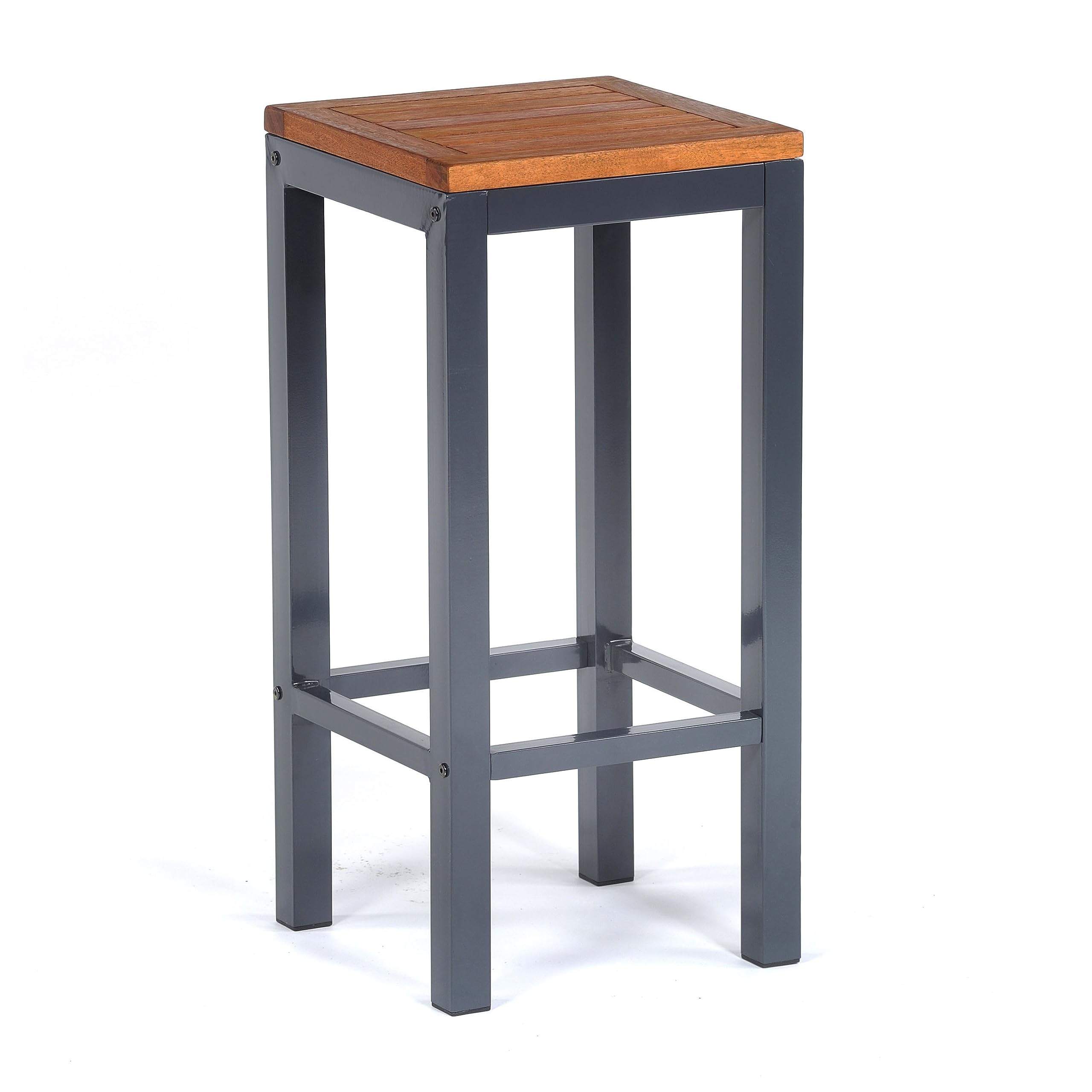 BrackenStyle Dorset Luxury Metal and Hardwood Outdoor Garden Patio Bar ...