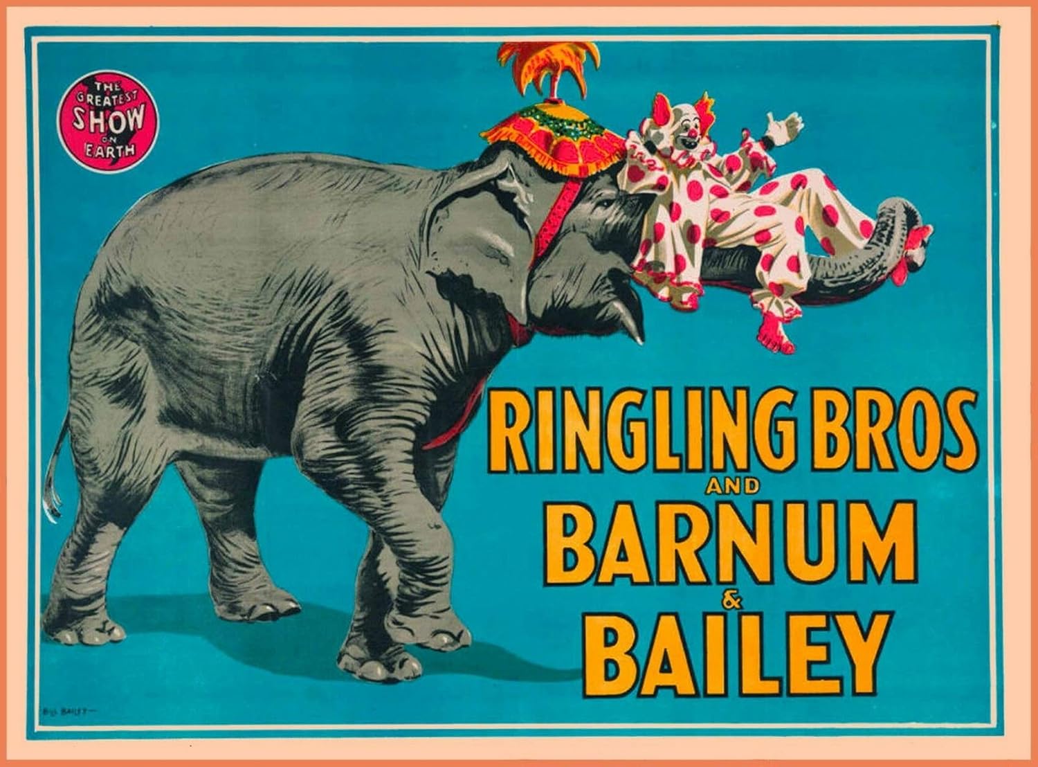 Amazon.com: Metal Sign Wall Plaque 12X8 Inch Ringling Bros Barnum ...