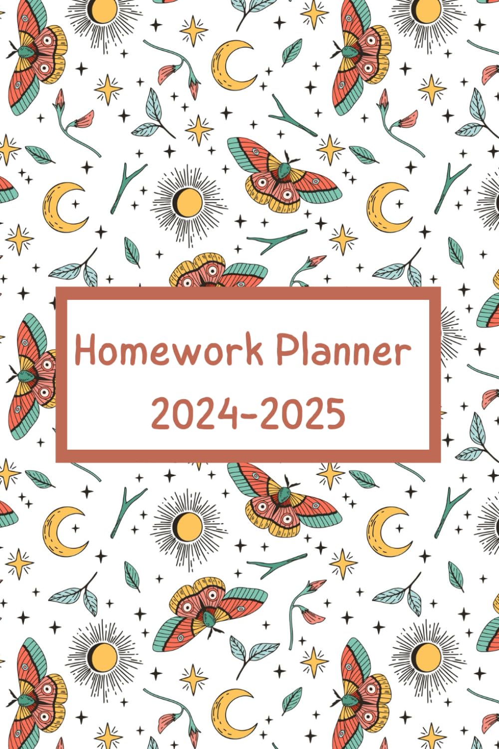 Amazon.com: Homework Planner 2024-2025: Butterfly Pattern Assignment ...