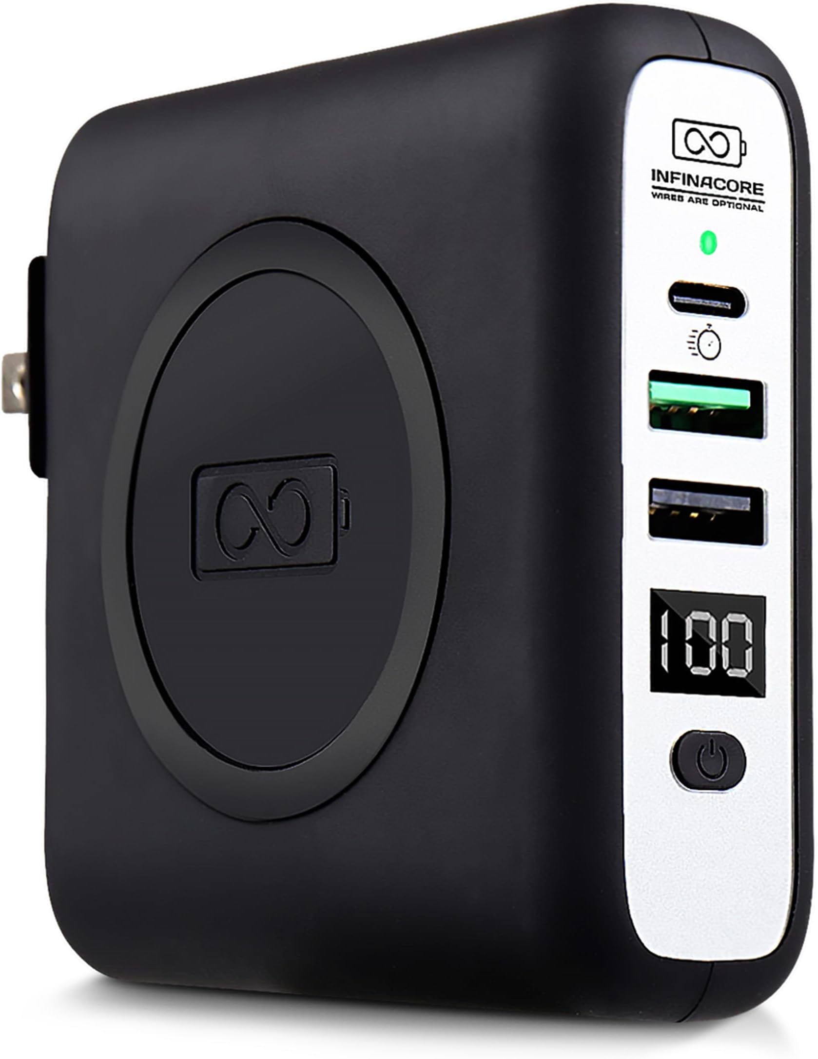 Amazon.com: Limitless PowerPro Go 10,000mAh Power Bank 3-in-1 Wall ...