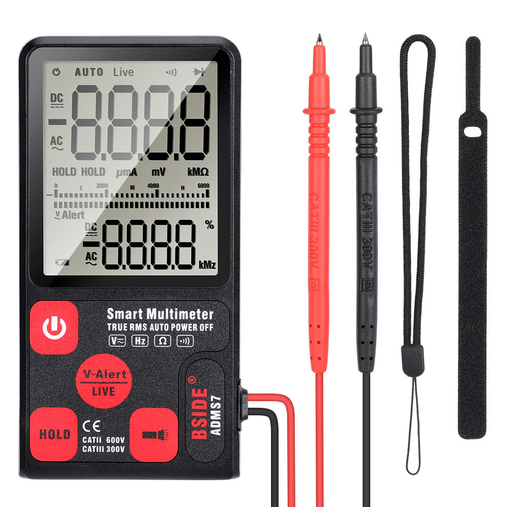 Multimetro Digital, Bolsillo Portátil Pantalla Grande Lcd Digital Rango ...
