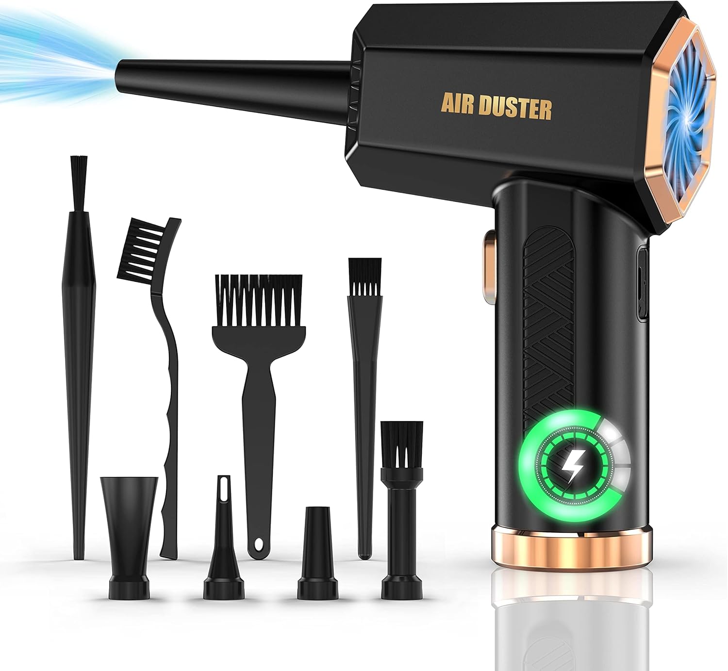 Amazon.com: Compressed air Duster - 110000RPM 3 Speeds Electric Air ...