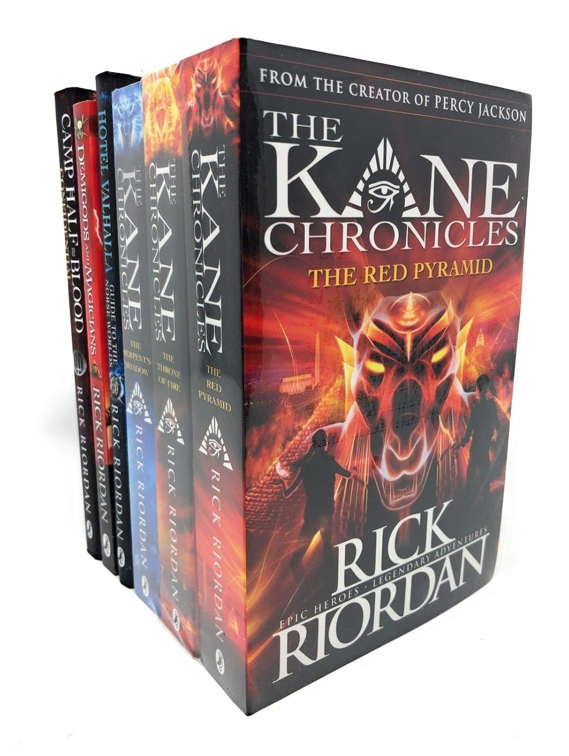 Rick riordan 6 books collection set pack (red pyramid, throne of fire ...