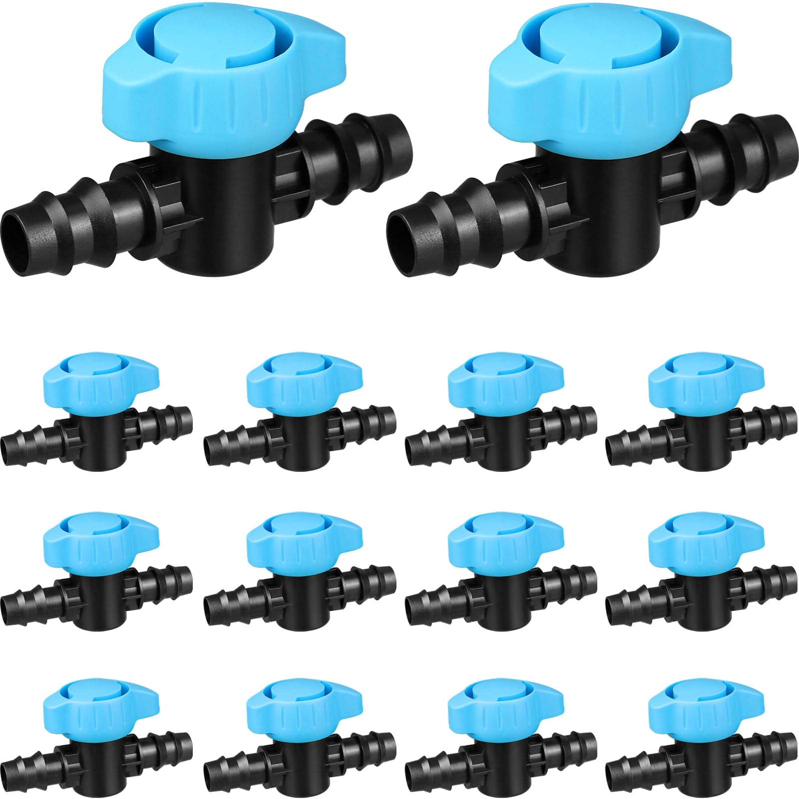 Amazon.com: JAYEE 14 Pcs Drip Irrigation Fittings Switch Valve 1/2 Inch ...
