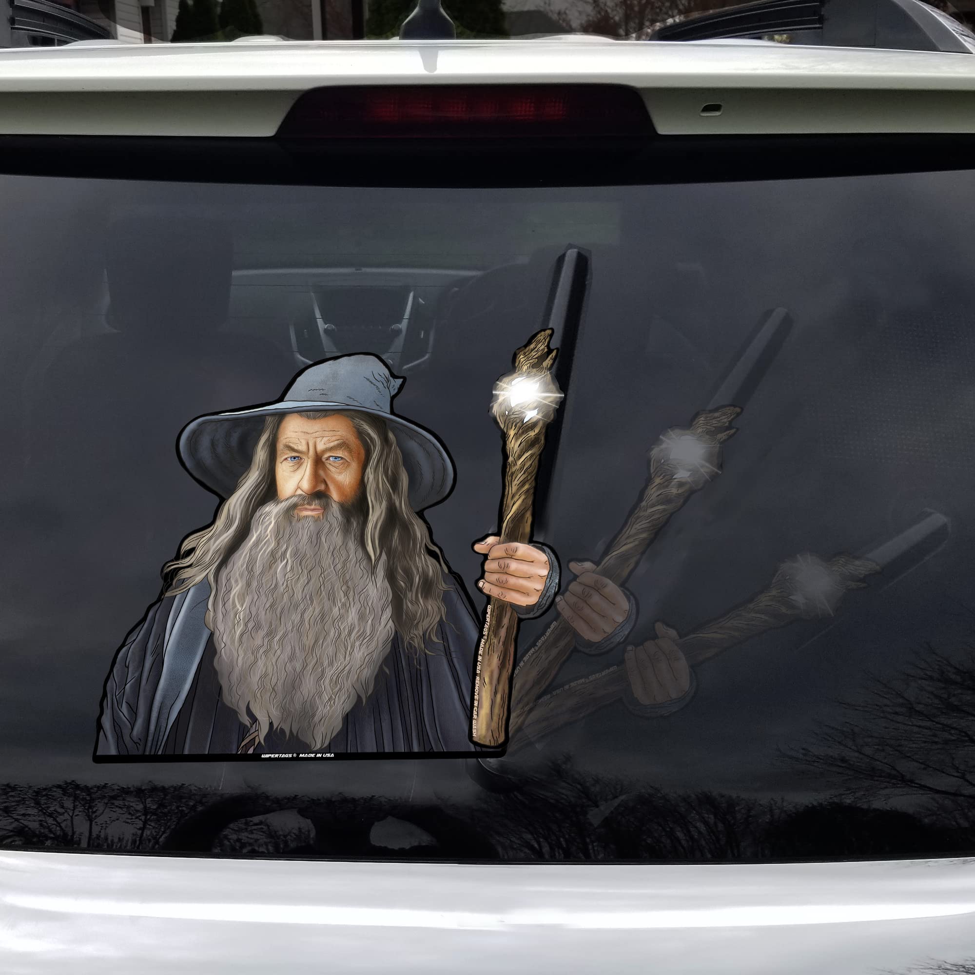Amazon.com - Gray Wizard Waving Staff "You Shall Not Pass" WiperTags ...
