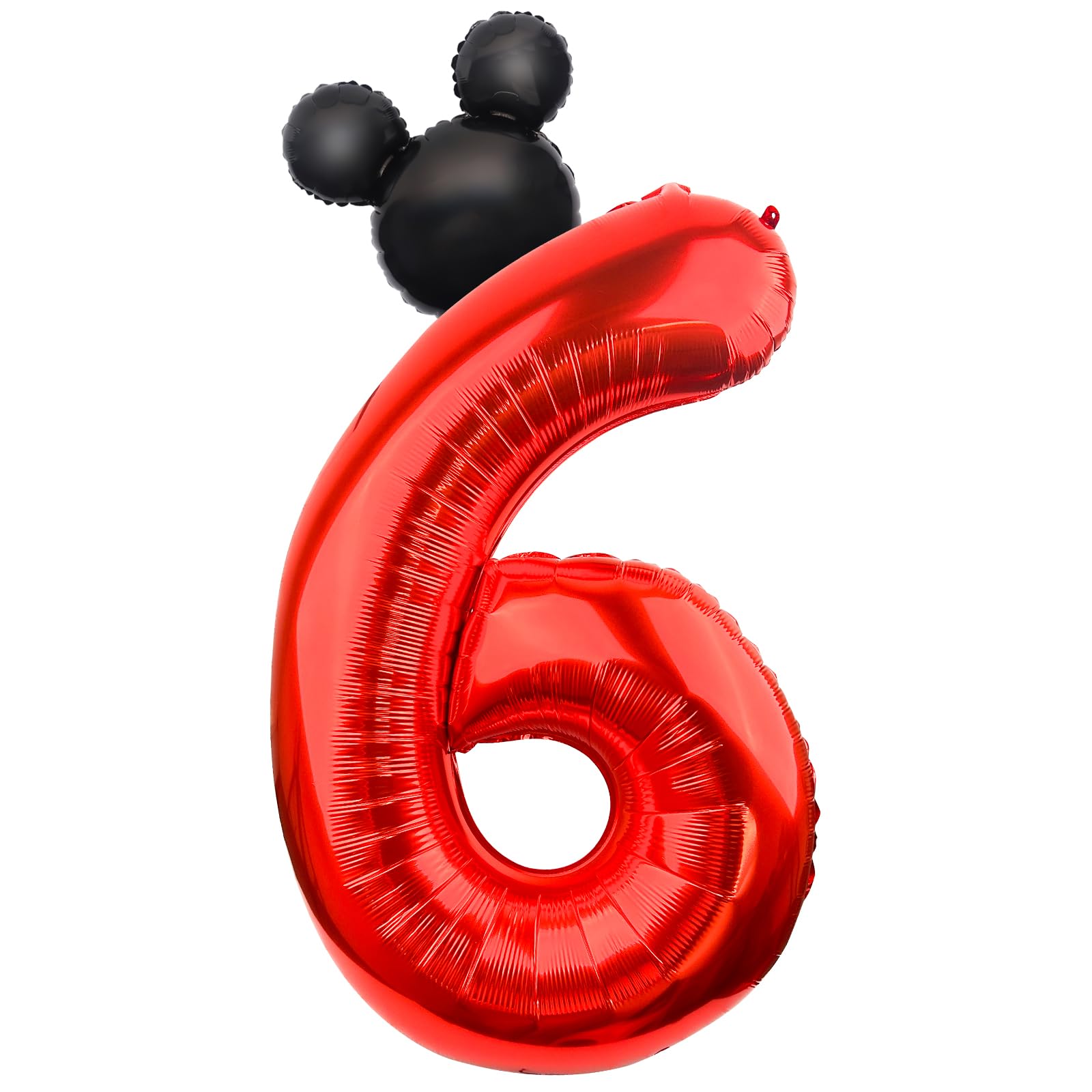 Snapklik.com : LEBERY Mouse Number 6 Balloon 40 Inch Red Number 6 ...