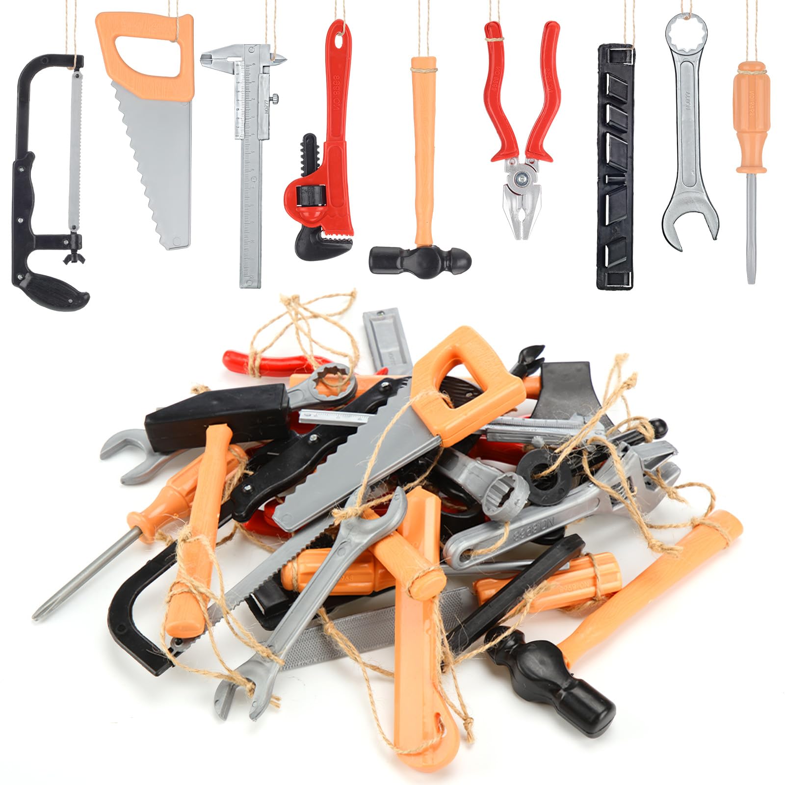 Amazon.com: Suzile 26 Pcs Handyman Christmas Contractor Tools Ornaments ...