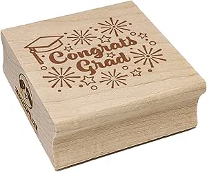 Amazon.com: Congrats Grad Graduate Graduation Cap Fireworks Stars ...