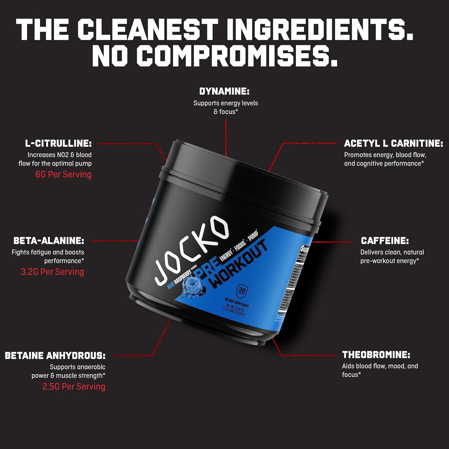 Jocko Fuel Ultimate Pre Workout Powder - Pre-Workout Energy Powder ...