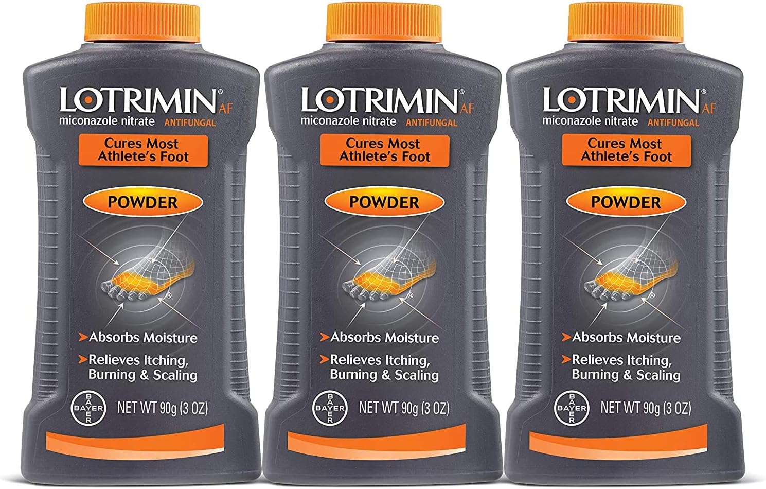 Amazon.com: Lotrimin AF Athlete's Foot Antifungal Powder, Miconazole ...