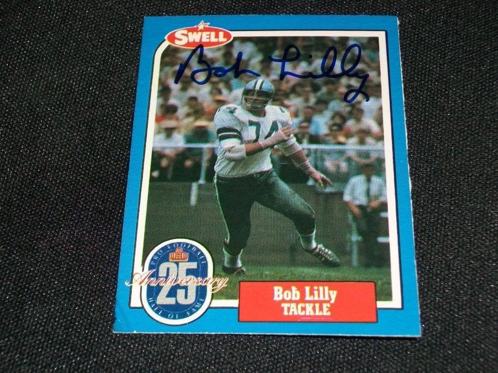 Dallas Cowboys Bob Lilly Autographed Signed 1988 Swell HOF Card #70 K ...