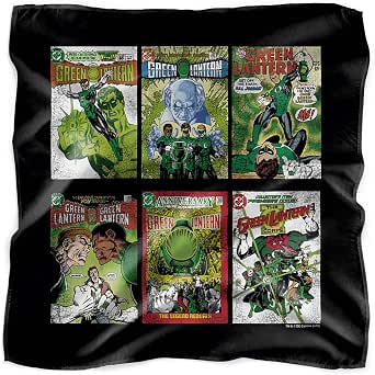 Amazon.com: Trevco Green Lantern Comic Covers Bandana (21 in x 21 in ...