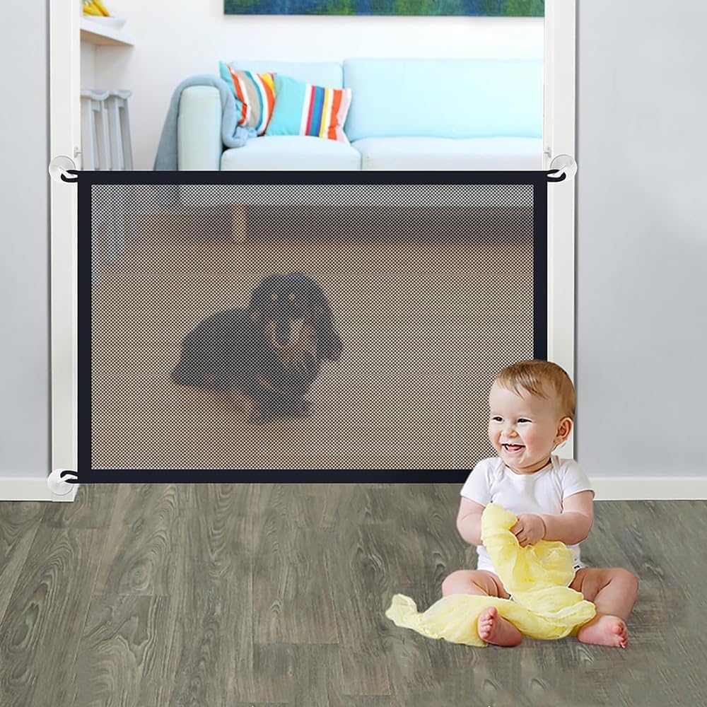 Snapklik.com : 4328” Magic Dog Gate,Magic Pet Gate For Stairs And Door ...